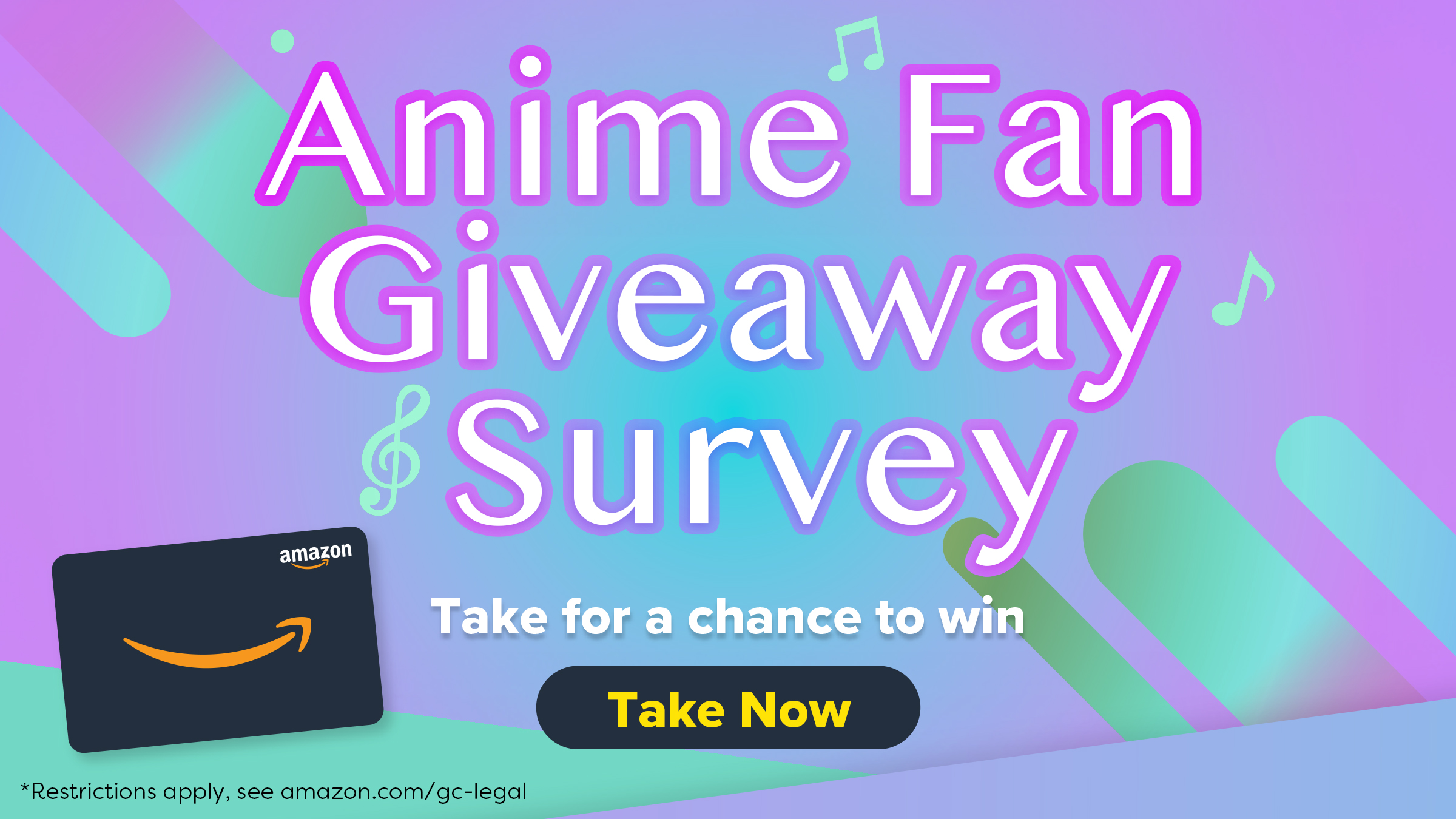 Anime Fan Giveaway survey - Take now for your chance to win!
