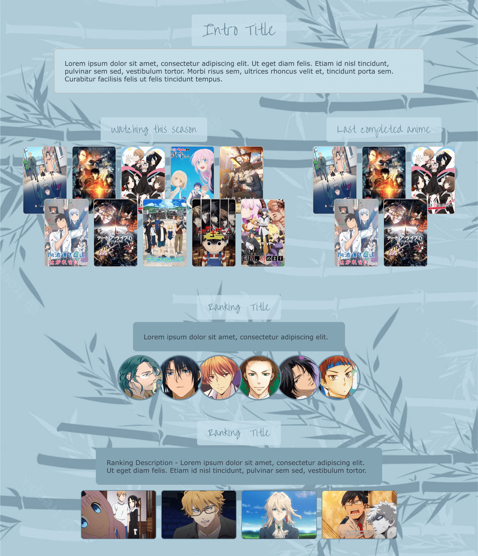 About Me Template Design Showcase