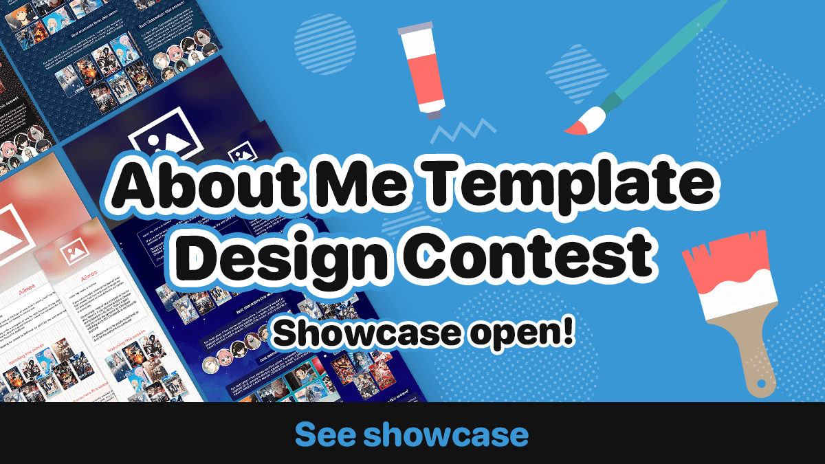 About Me Template Design Showcase
