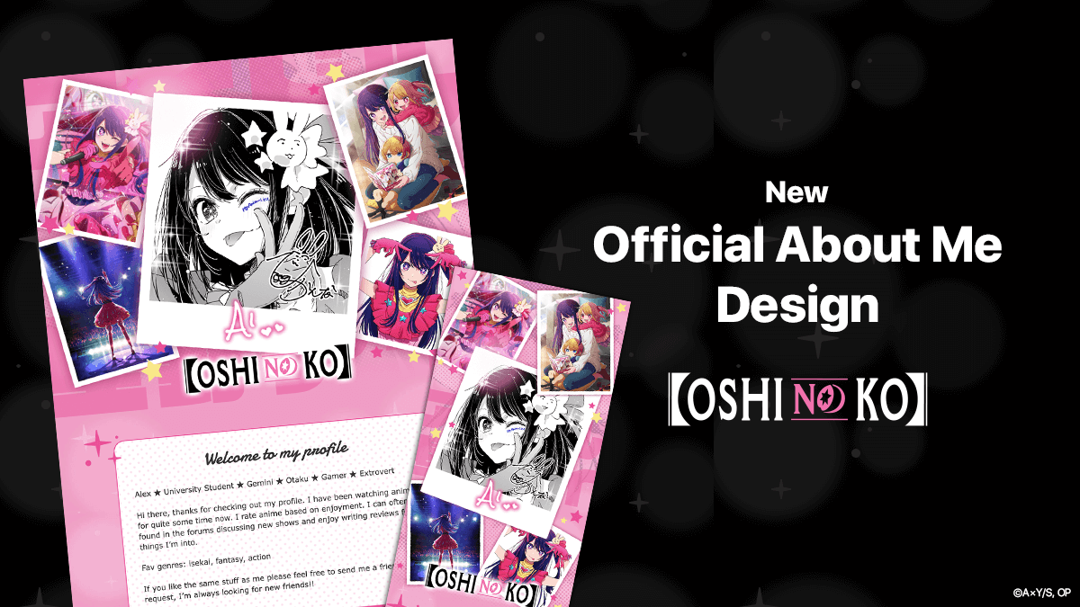 【OSHI NO KO】New Profile Designs based on Original Illustration by Kanna Hirayama